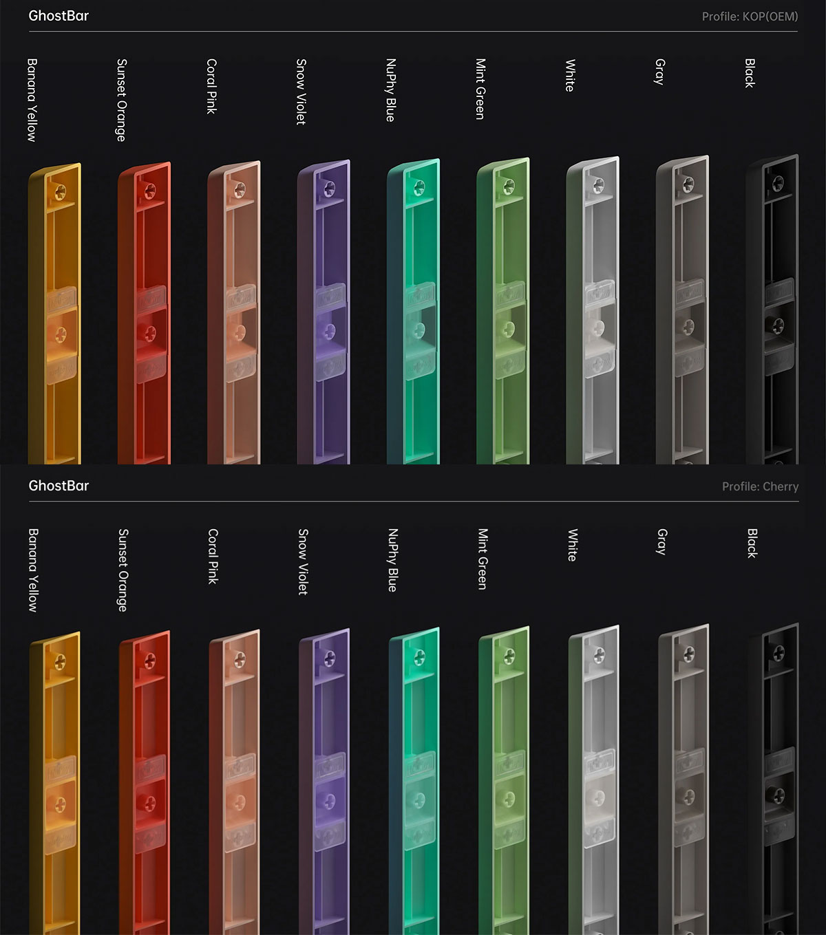 NuPhy GhostBar Colors For Any Keyboard